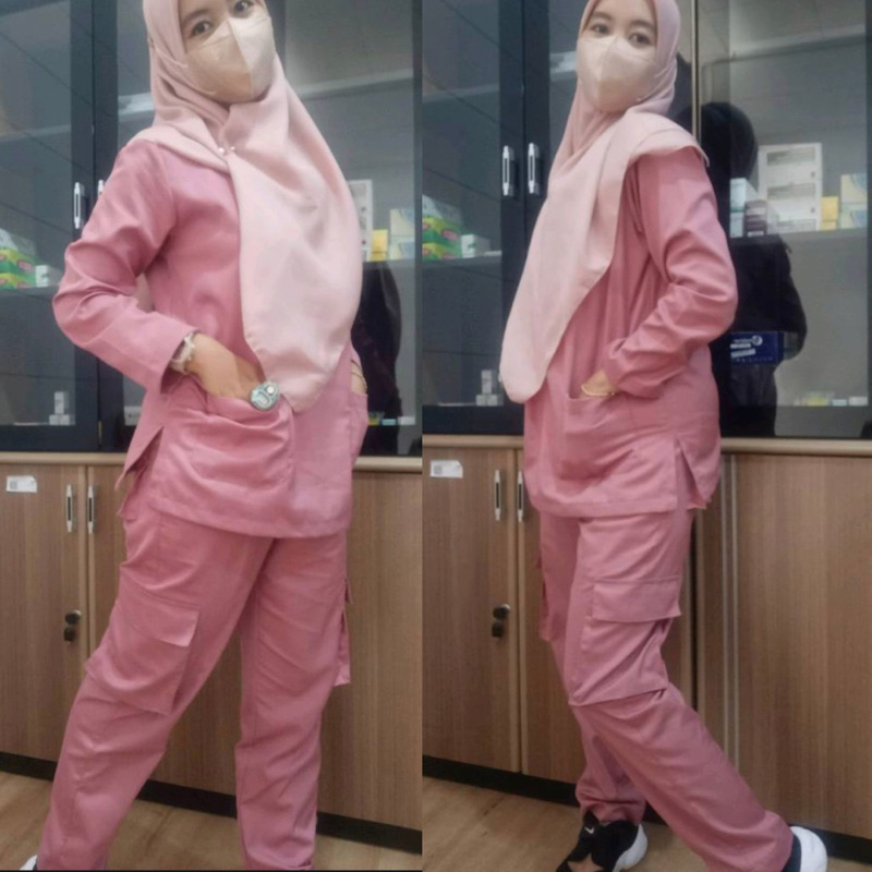 Jual Baju OK / Baju Oka Lengan Panjang Set Celana Cargo | Shopee Indonesia