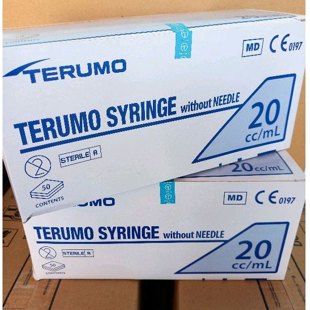 Jual Spuit Syringe 20cc 20ml Luer Eccentric Lubang Pinggir Terumo Box ...