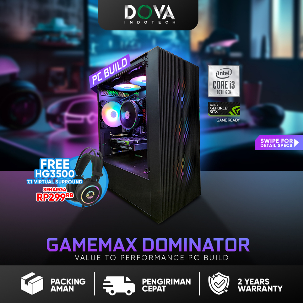 Jual Komputer Rakitan Gamemax DOMINATOR | Shopee Indonesia