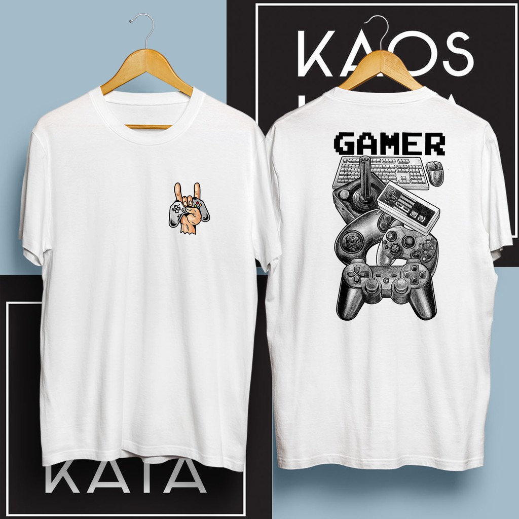 Jual kaos game kaos kata kata kaos keren kaos gamers stick 204/kaos ...