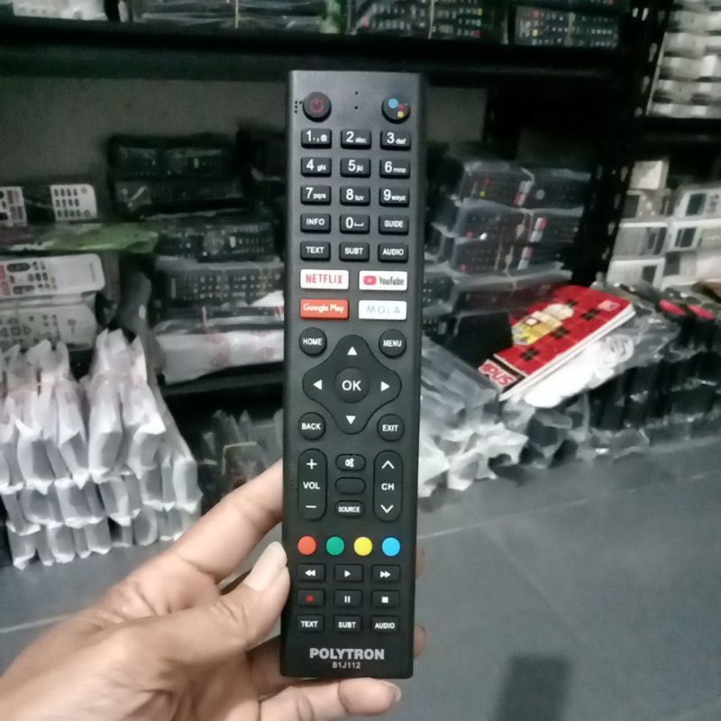 Jual REMOT TV POLYTRON LED/LCD ANDROID SMART TV 81J112/81J194 | Shopee Indonesia