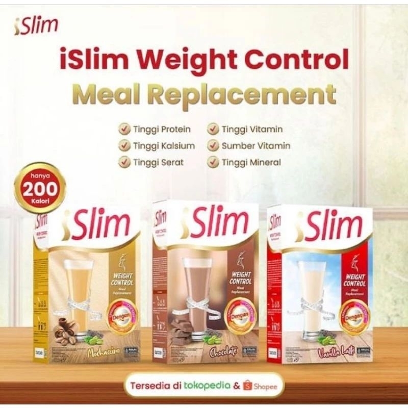 Jual iSlim meal replacement pengganti makan minuman diet kalori rendah ...