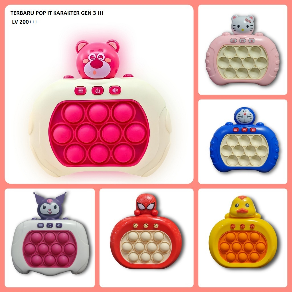 Jual Mainan Game Anak Pop It Elektrik GEN 3 (Generasi 3) FAST PUSH ...