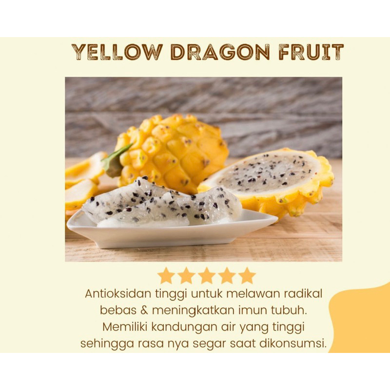 Jual BUAH NAGA KUNING | YELLOW DRAGON FRUIT EQUADOR🇪🇨 | Shopee Indonesia