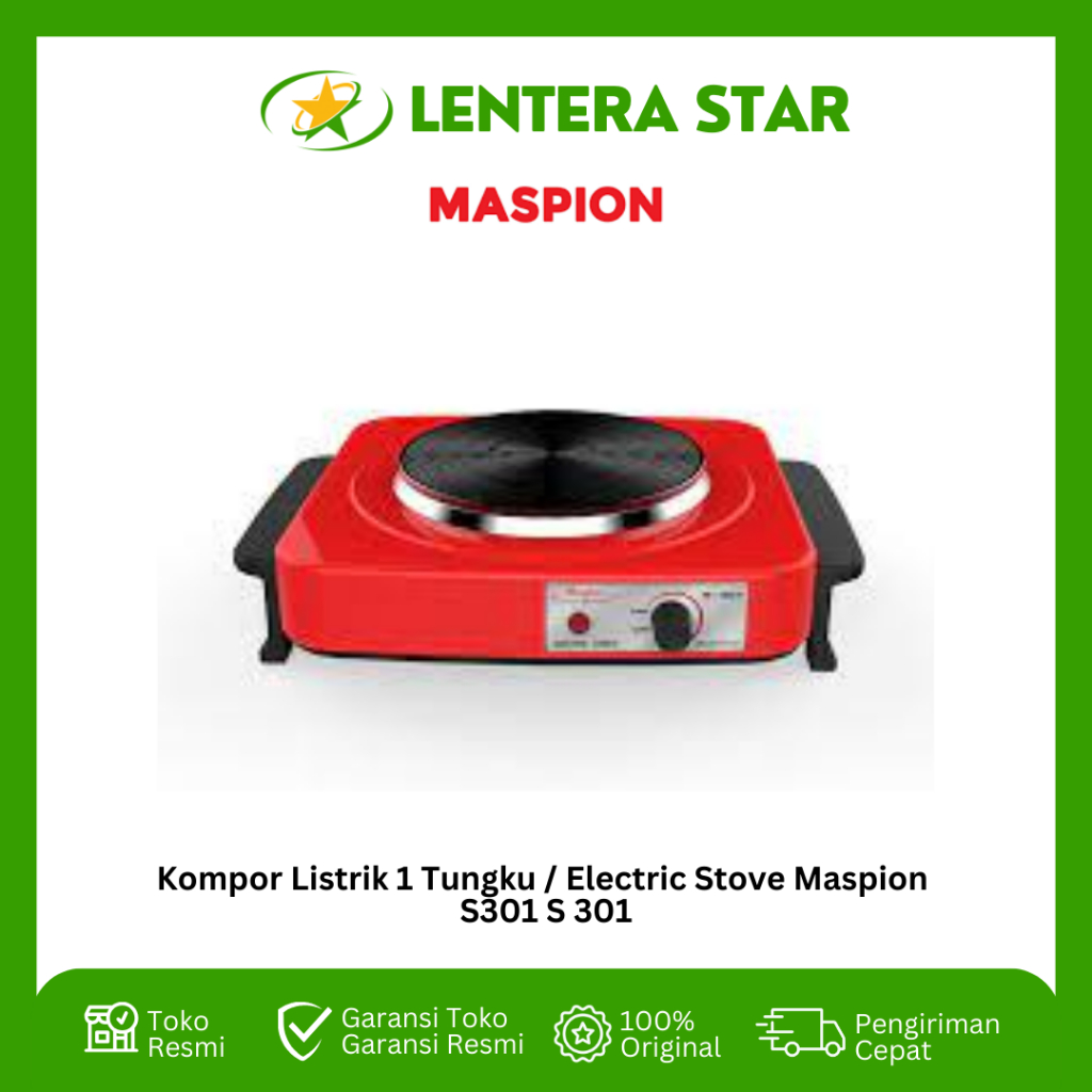 Jual Kompor Listrik 1 Tungku / Electric Stove Maspion S301 S 301 ...