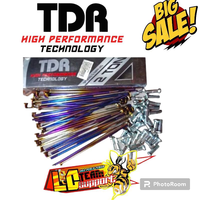 Jual Ruji Jari jari TDR Two tone blue dan rainbow pelangi original 36 ...