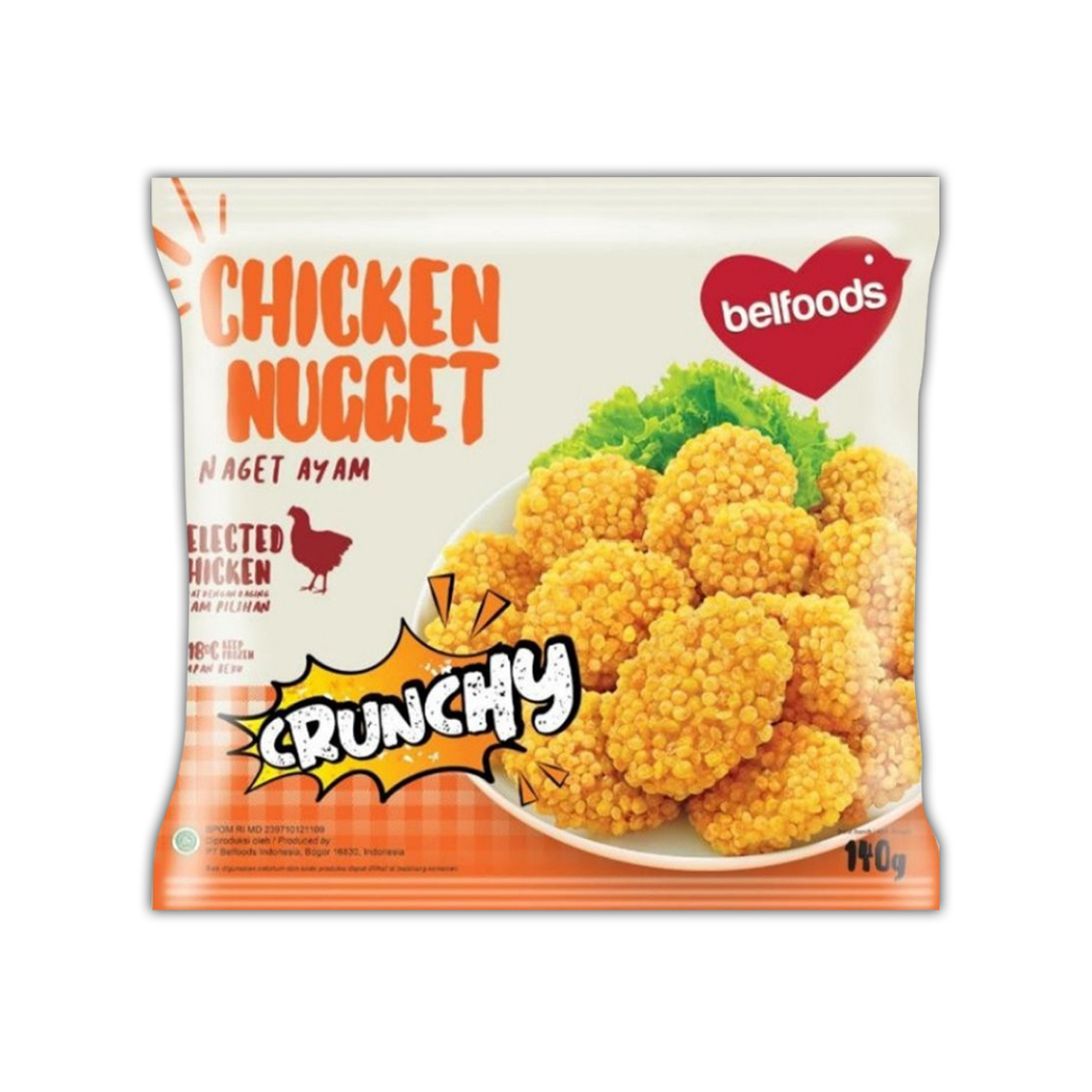Jual BELFOODS Chicken Nugget Crunchy (Tahan suhu ruangan 3hari ...