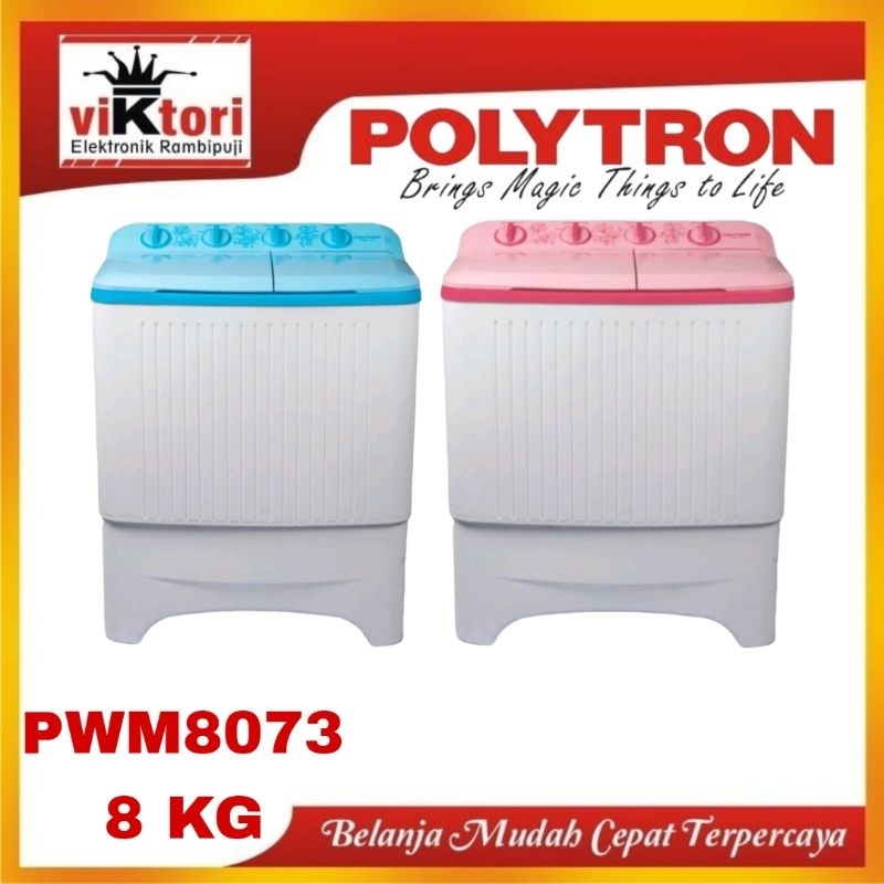 Jual MESIN CUCI POLYTRON PWM8073 / MESIN CUCI POLYTRON 8 KG / MESIN ...