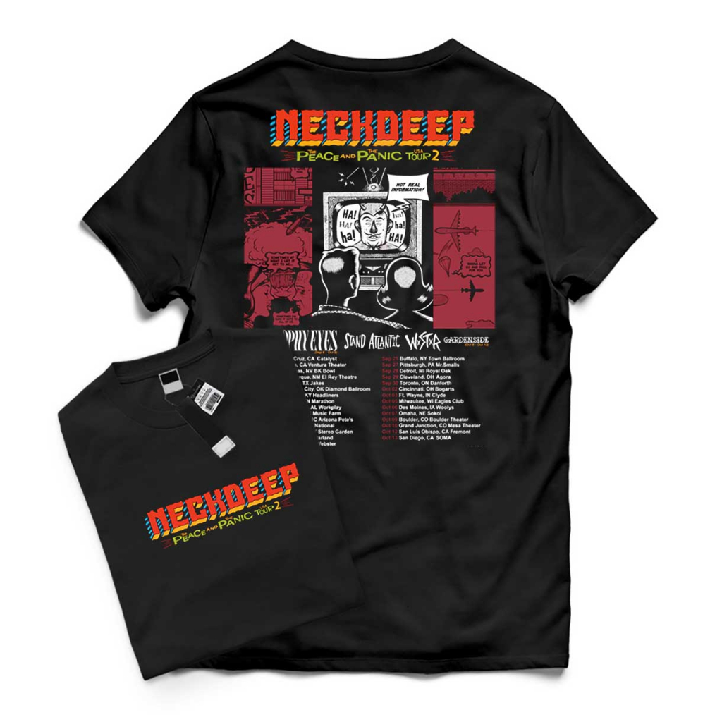 Jual Baju Kaos Musik Band Distro NECKDEEP Tebal 24s | Shopee Indonesia