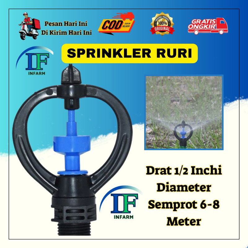 Jual SPRINKLER PERTANIAN SPRINKLER TAMAN 360 RURI INNFARM | Shopee ...