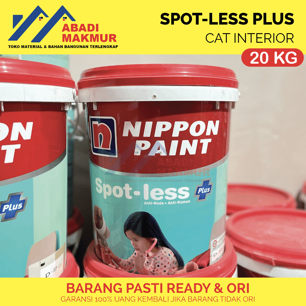 Jual Nippon Cat Spotless Plus Anti-Noda Anti-Bakteri 25 KG PAIL ...
