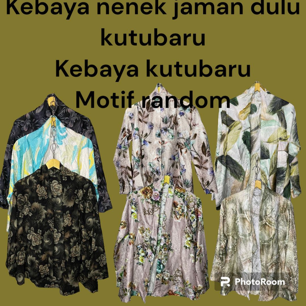 Jual KEBAYA kutu baru nenek jadul sifon silk sunwosh bunga cerah ...