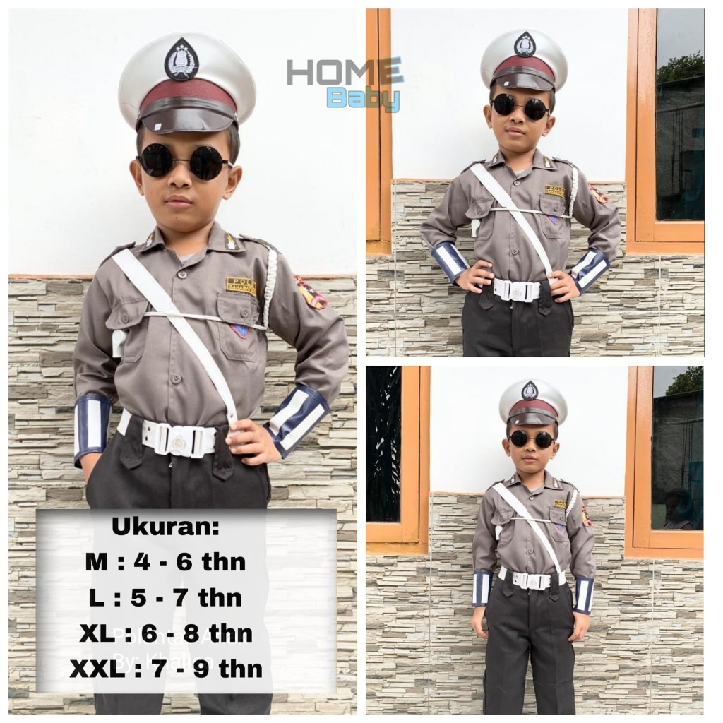 Jual Baju Seragam Polisi Anak Laki - Laki dan Perempuan - Seragam ...