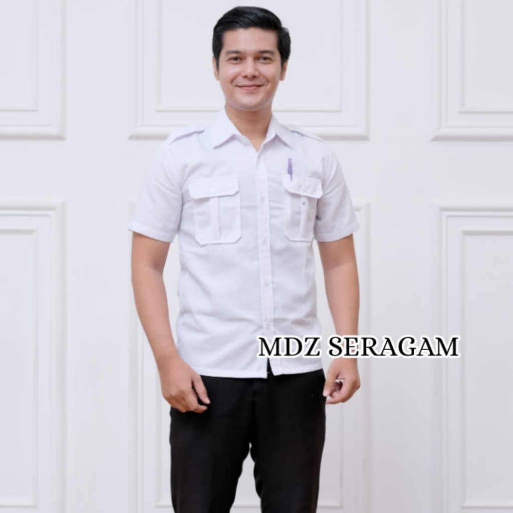 Jual Baju Putih Seragam Pria Resmi Kantor ASN, Guru, PPL, PDH, MBG ...