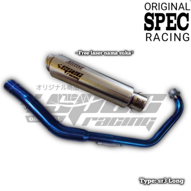 Jual Knalpot Racing Original sr3 long cbr r15 vixion fu gsx Scorpio ...