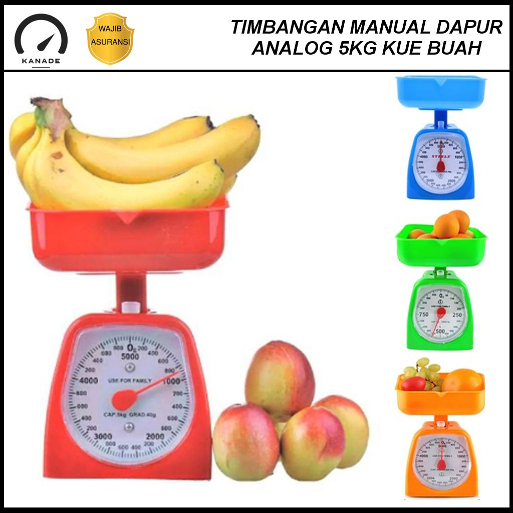 Jual Timbangan Dapur Analog 5kg Timbangan Kue Manual Kitchen Scale Grad ...