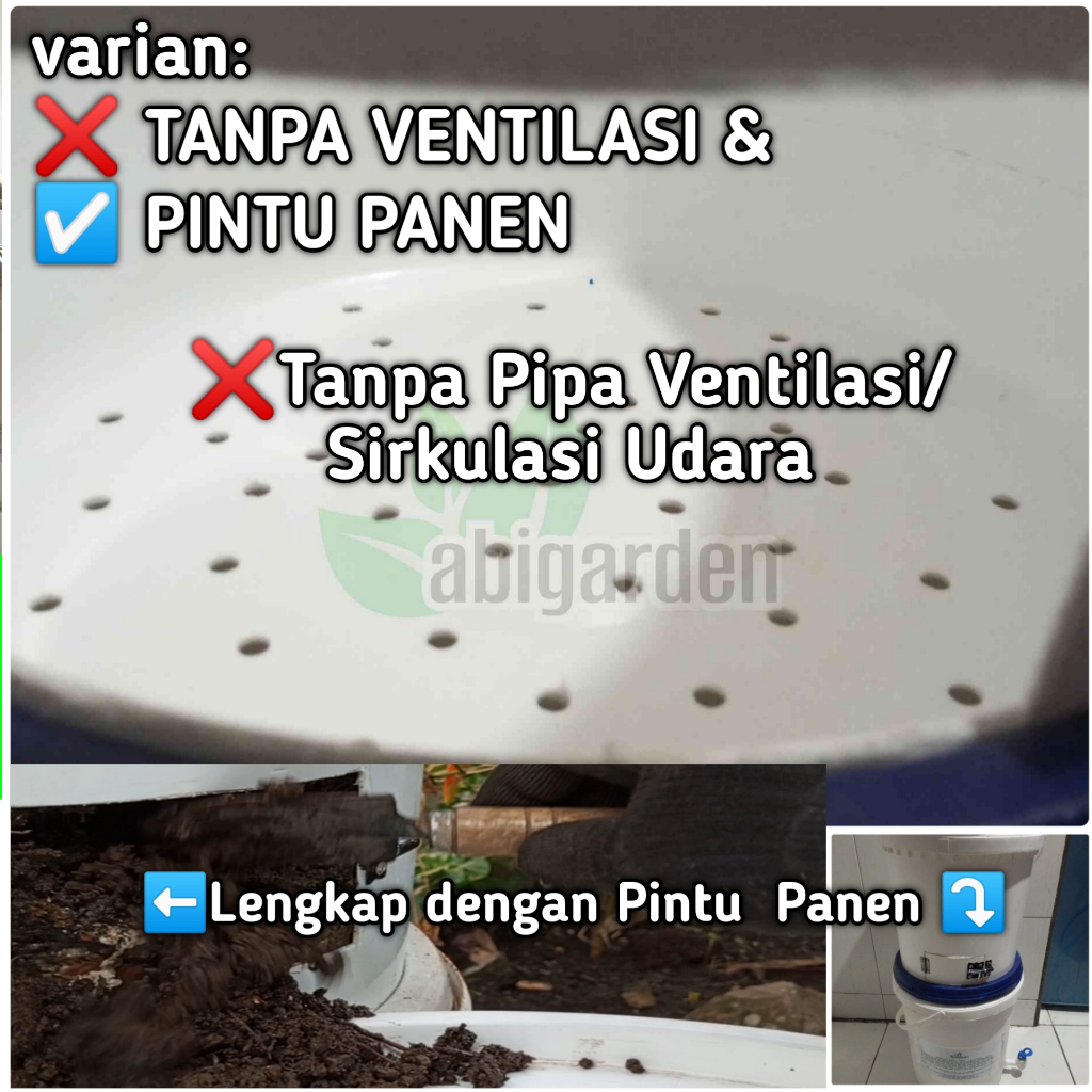 Jual Paket Komposter Ember Tumpuk Pengolahan Sampah Organik Kompos ...