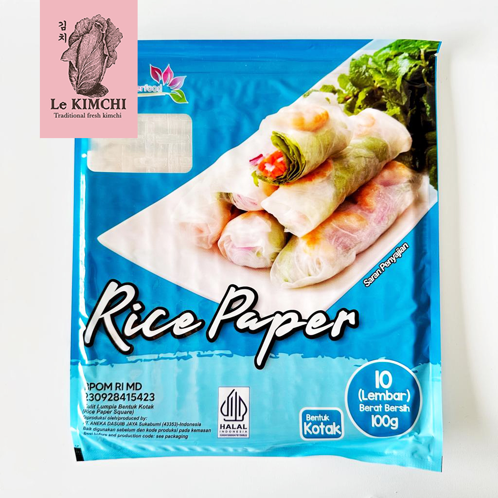 Jual JAVAsuperfood 10 lembar Rice Paper HALAL Vietnamese Spring Roll ...