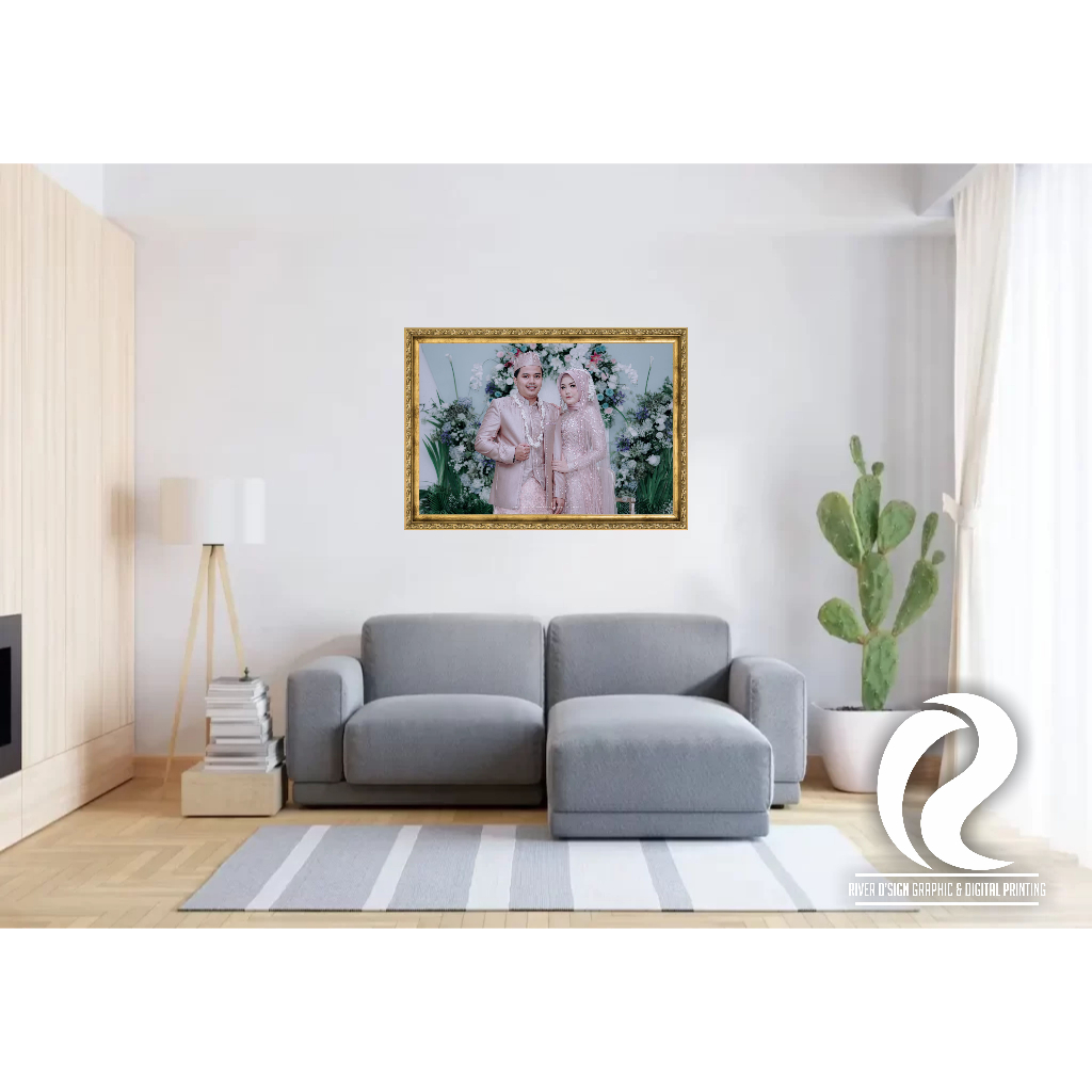 Jual Cetak Foto Keluarga Print Photo Banner + Spanram Kayu | Shopee ...