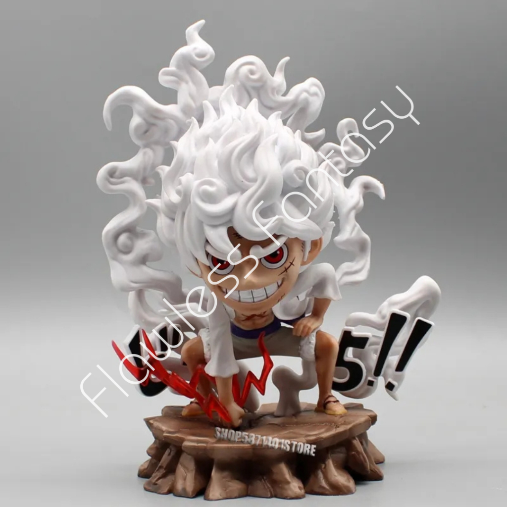 Jual One Piece Monkey D Luffy Gear 5 Sun God Nika Nikka Squatting Scene ...