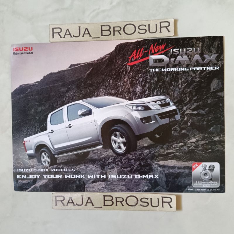 Jual Poster brosur katalog flyer Isuzu D MAX DMAX Double Cab Cabin 2015 ...