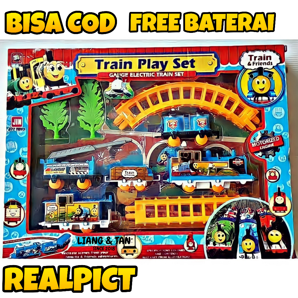 Jual Mainan Anak Rel Track Kereta Api Train Play Set 5 Gerbong Konstruksi Pohon SNI | Shopee ...