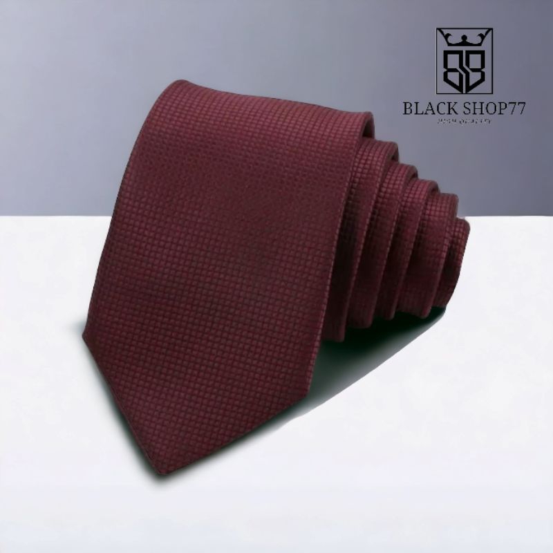 Jual Dasi Pria Dasi Panjang Motif Bintik Merah Maroon Tua 3 Inchi 8 Cm ...