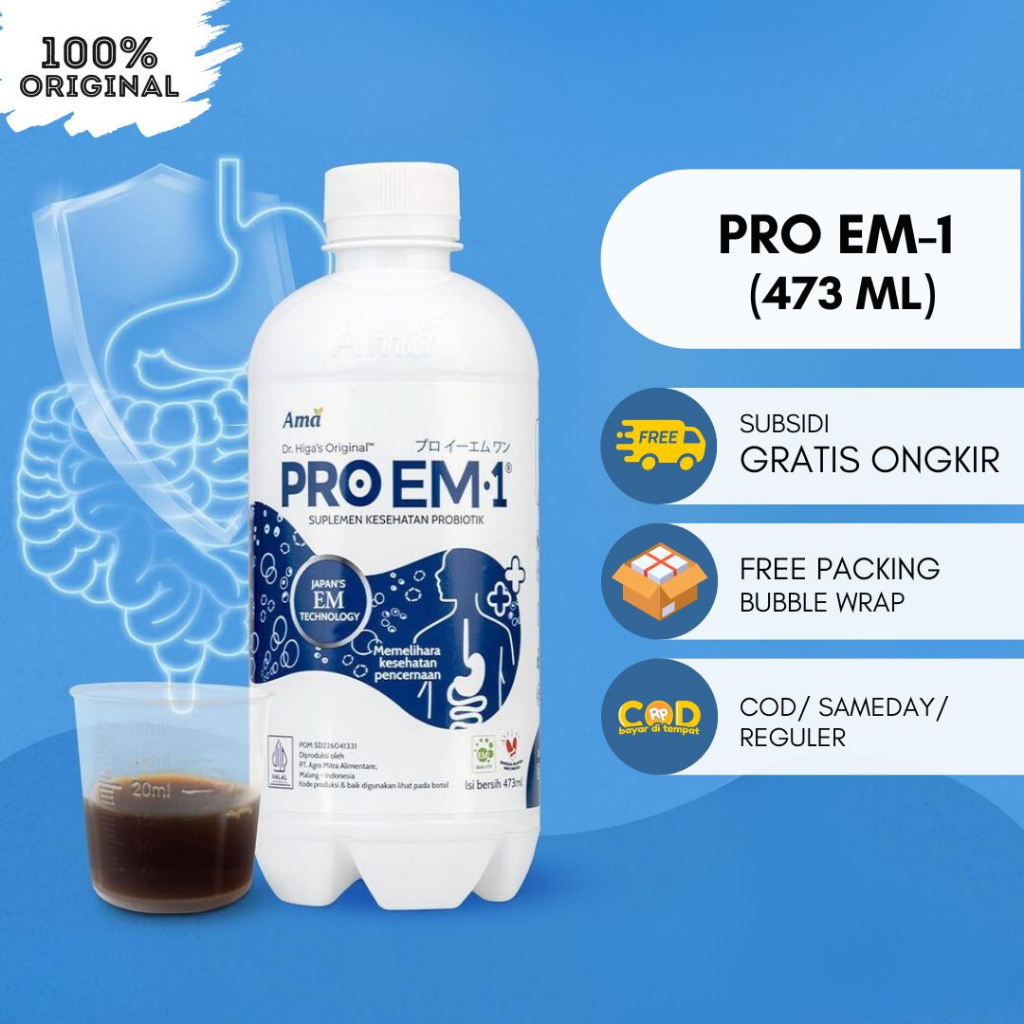 Jual PRO EM-1 PROBIOTIK ALAMI LISENSI JEPANG I BOTOL BESAR (ISI 473ML ...