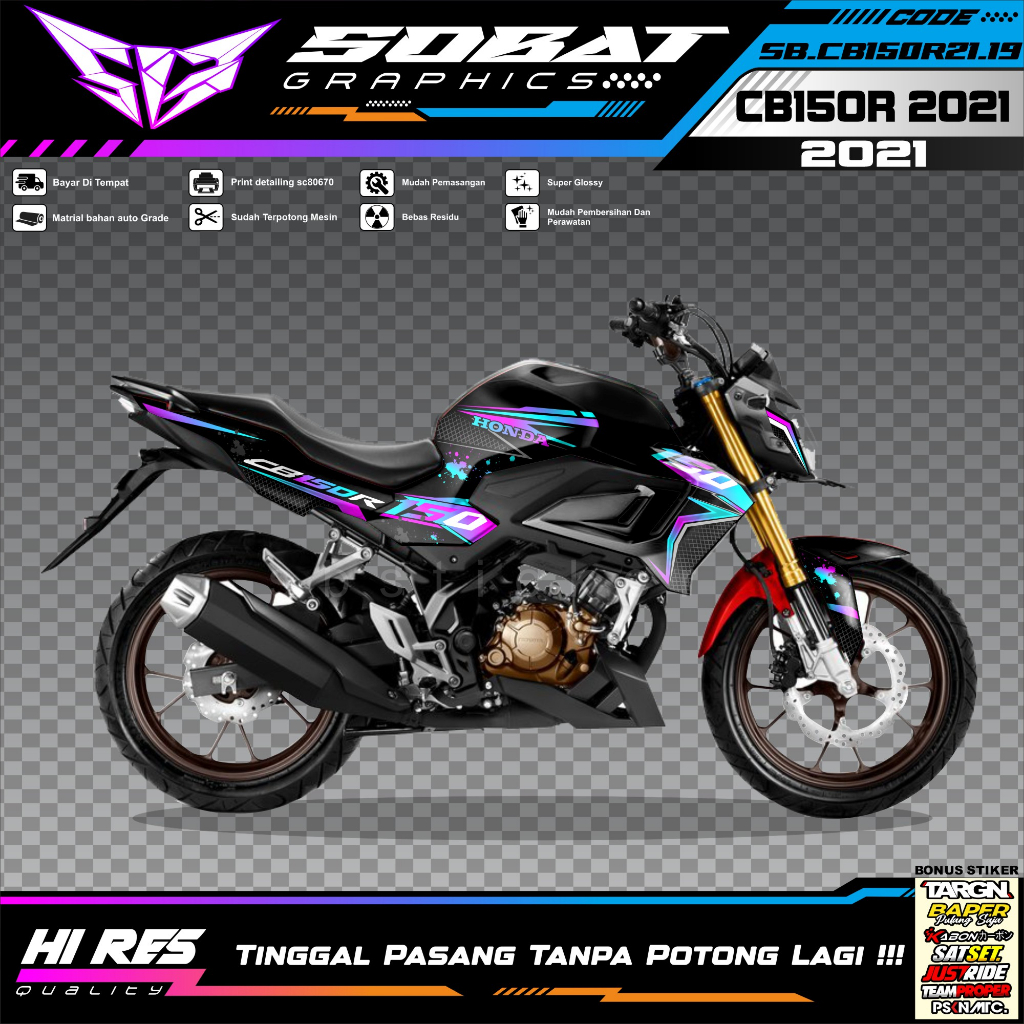 Jual STRIPING CB150R 2021 STICKER VARIASI - STRIPING HOLOGRAM UV ...