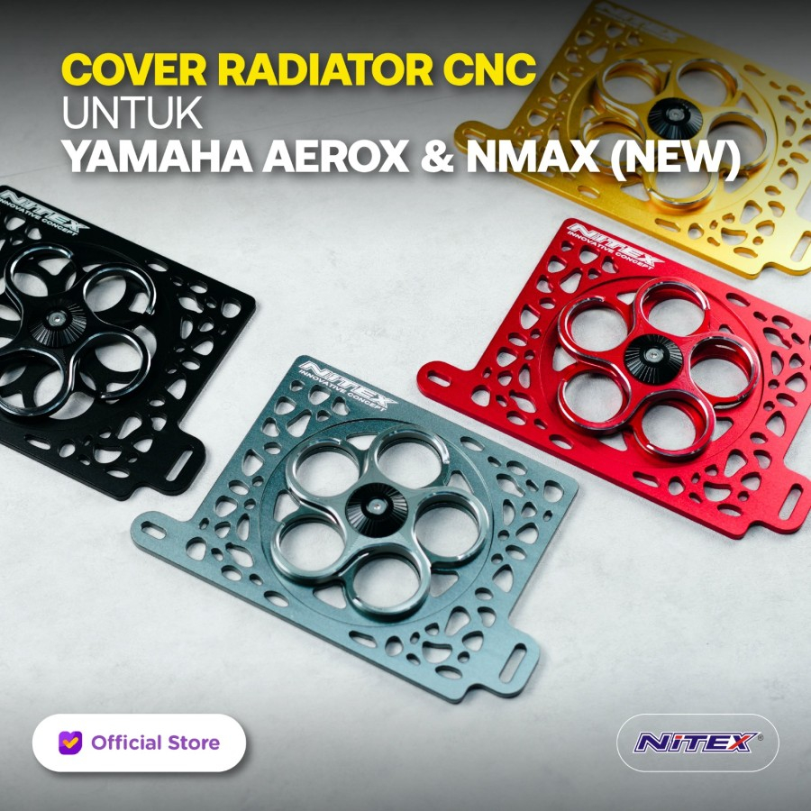 Jual NITEX Cover Radiator + Kipas Alumunium CNC Yamaha New Nmax Aerox ...