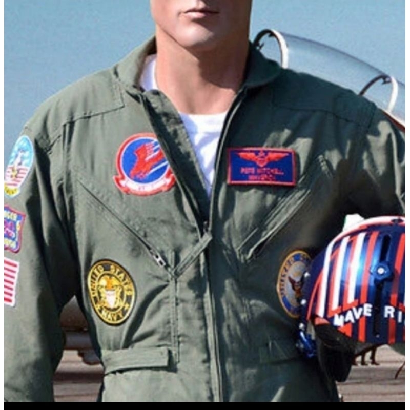 Jual Patch Custom Maverick Pete Mitchell VF-1 Fighter Squadron One ...