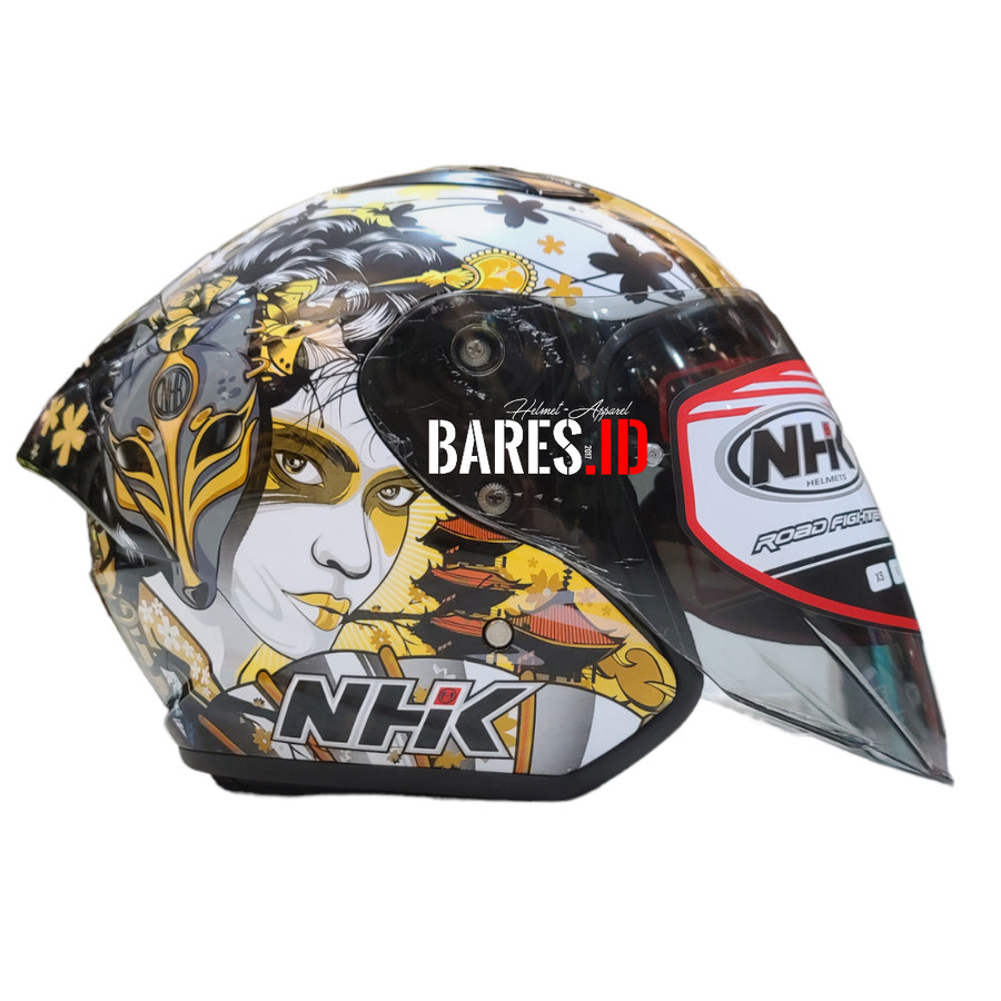 Jual Helm NHK S1 GP Pro Geisha Gold Double Visor | Shopee Indonesia