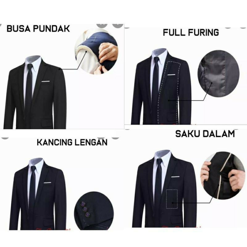 Jual Jas Double Breasted Terlengkap & Harga Terbaru Juni 2026 | Shopee ...