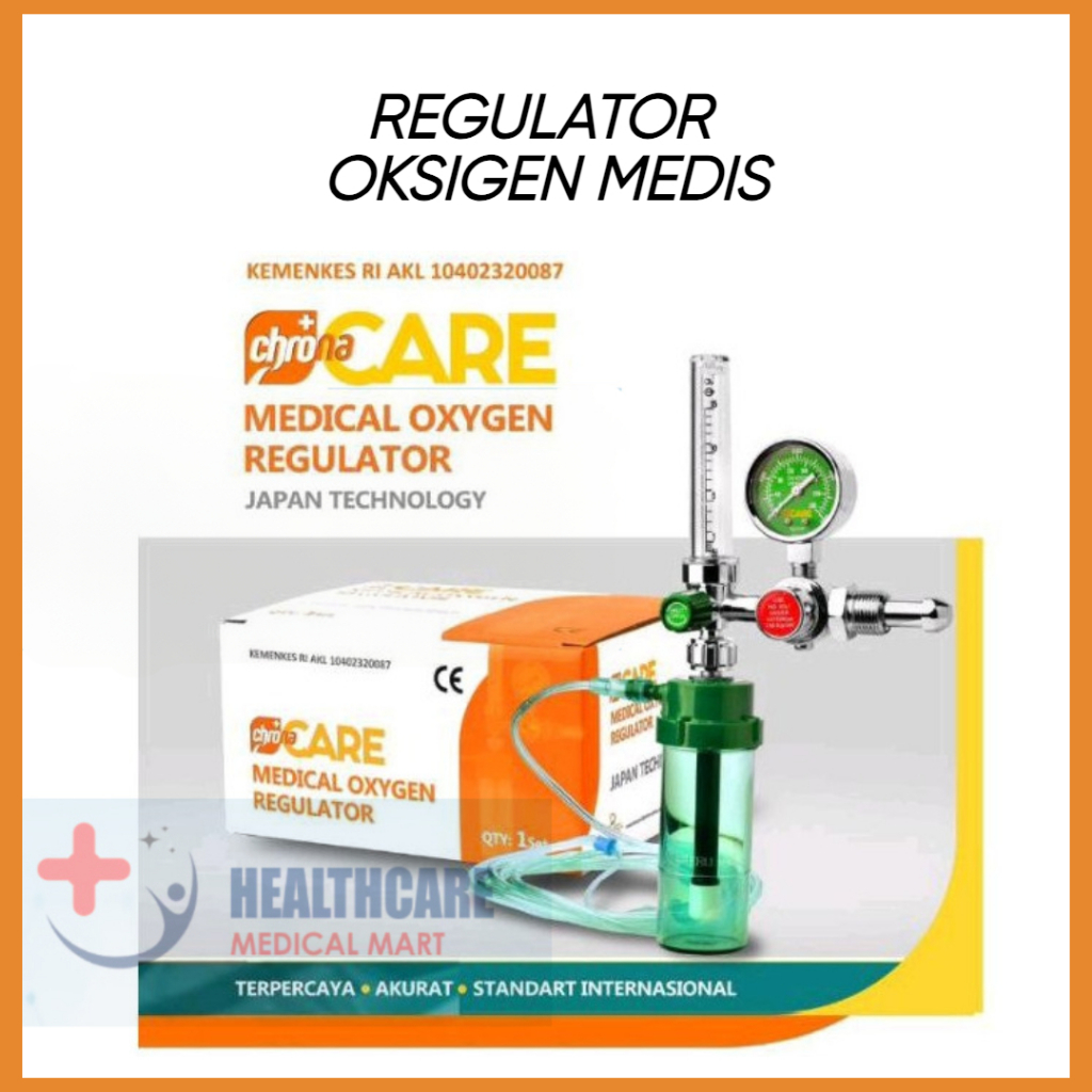 Jual Regulator oksigen Tabung Oxigen Medis CHRONA CARE | Shopee Indonesia