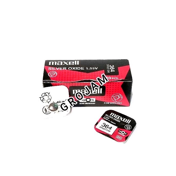 Jual Baterai Jam Tangan Batrei Murata 364/621/SR621SW Maxel 364 Maxel ...