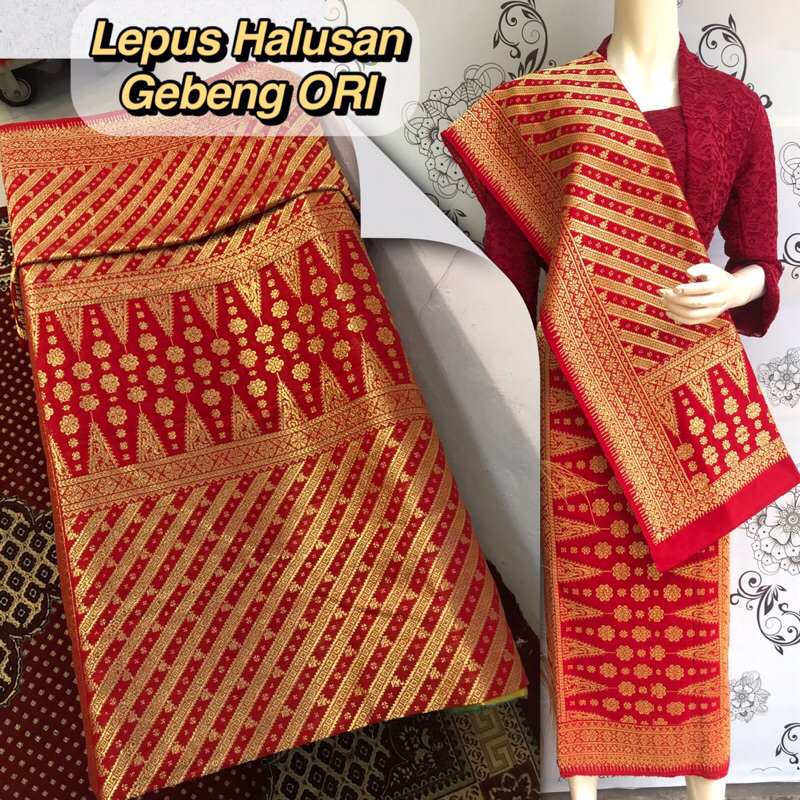 Jual Songket Lepus Halusan Gebeng ORI-Asli Tenun Tangan Palembang | Shopee Indonesia