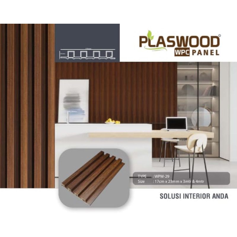 Jual Wall panel WPC 3m / Kisi kisi kayu / Backdrop wallpanel pvc bukan ...