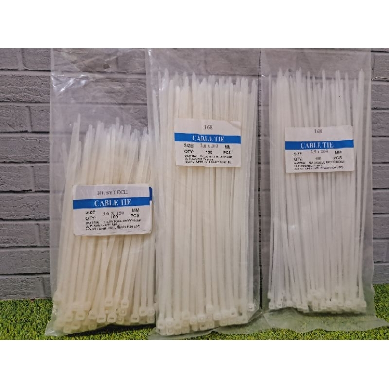 Jual Cable Ties / Kabel Ties / kabel tis Besar isi 100 4,8mm 7,6mm ...