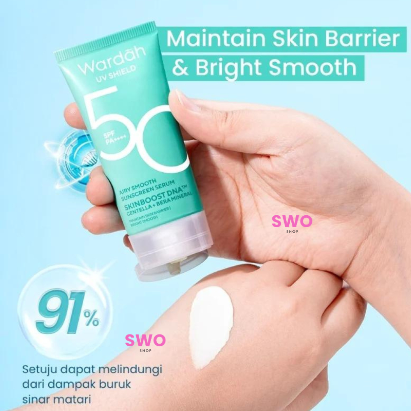 Jual Wardah UV Shield Airy Smooth Sunscreen Serum SPF 50 PA ...