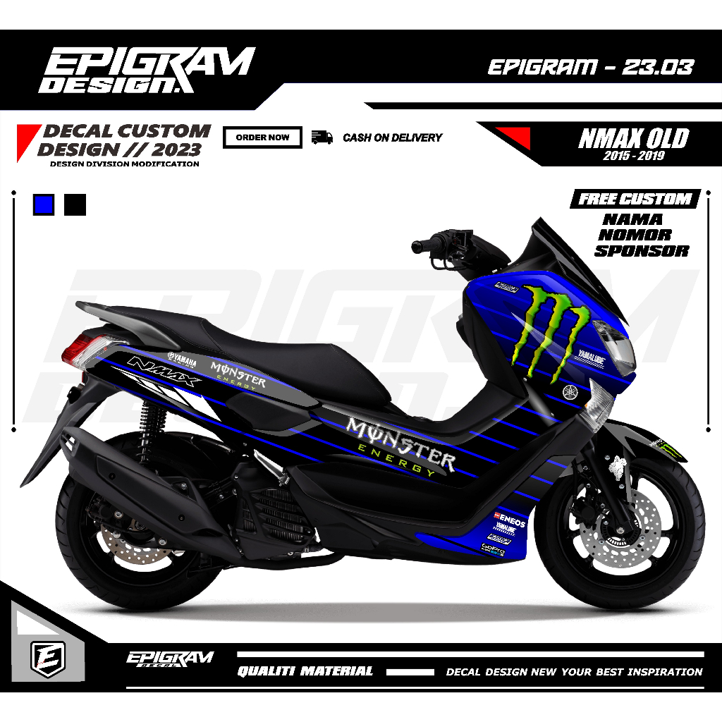 Jual Stiker Decal NMAX OLD 2016-2019 Fullbody - Dekal Sticker Yamaha ...