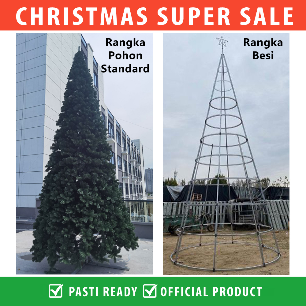 Jual Pohon Natal PVC Christmas Tree Jumbo Besar Ukuran 5 Meter | Shopee ...