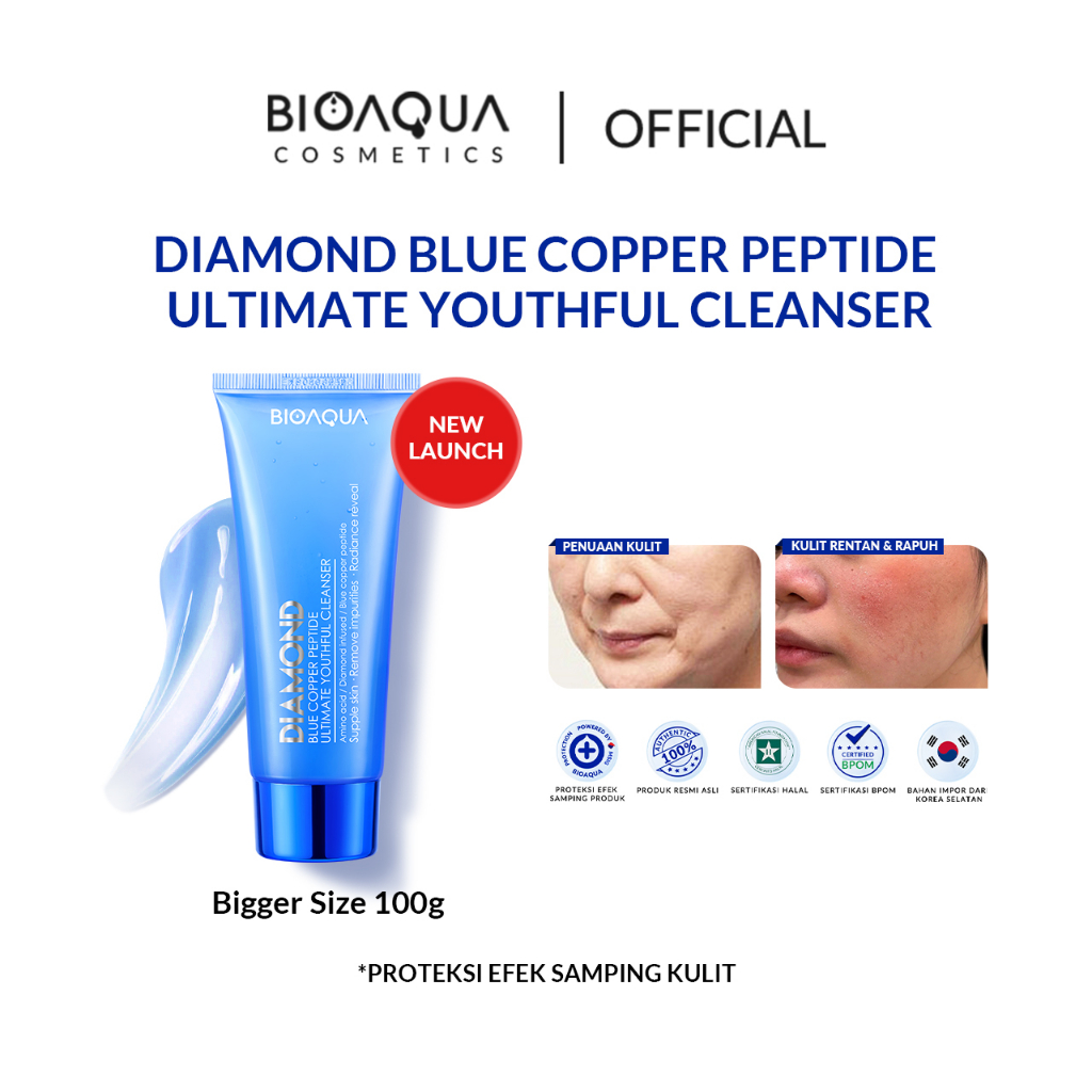 Jual BIOAQUA Cosmetics Diamond Blue Copper Peptide Ultimate Youthful ... Jual BIOAQUA Cosmetics Diamond Blue Copper Peptide Ultimate Youthful ...