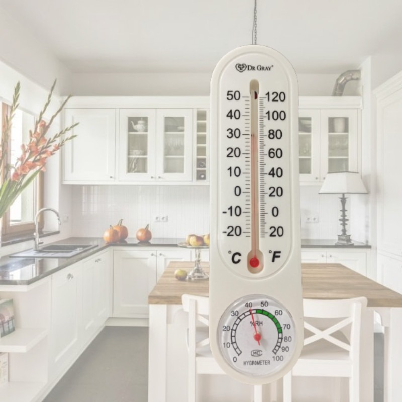 Jual Termometer ruangan Alat pengukur Suhu Ruangan Hygrometer Analog ...
