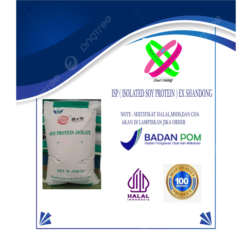 Jual ISP ( ISOLATED SOY PROTEIN ) EX SHANDONG FOOD GRADE PACKINGAN @ 1 ...