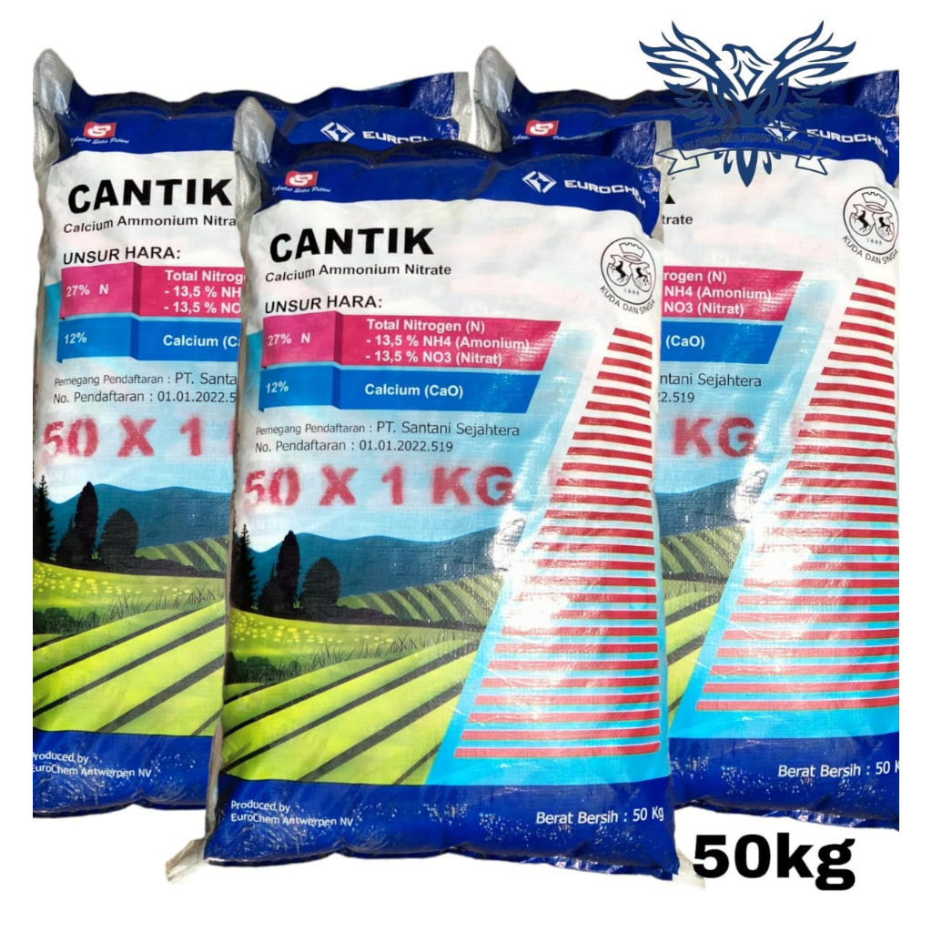Jual Cantik 50KG Pupuk Calcium Ammonium Nitrat Nitrogen 27%, Calcium 12 ...