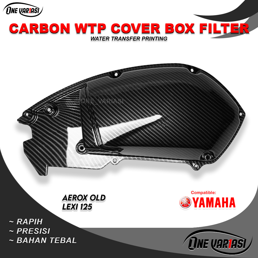 Jual COVER TUTUP BOX FILTER AEROX 155 OLD LEXY CARBON / TUTUP BOX ...