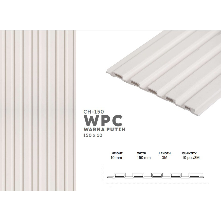Jual TANYA DEKORASI WPC WALL PANEL/WOOD PANEL SERI [W] ISI PERLEMBAR ...