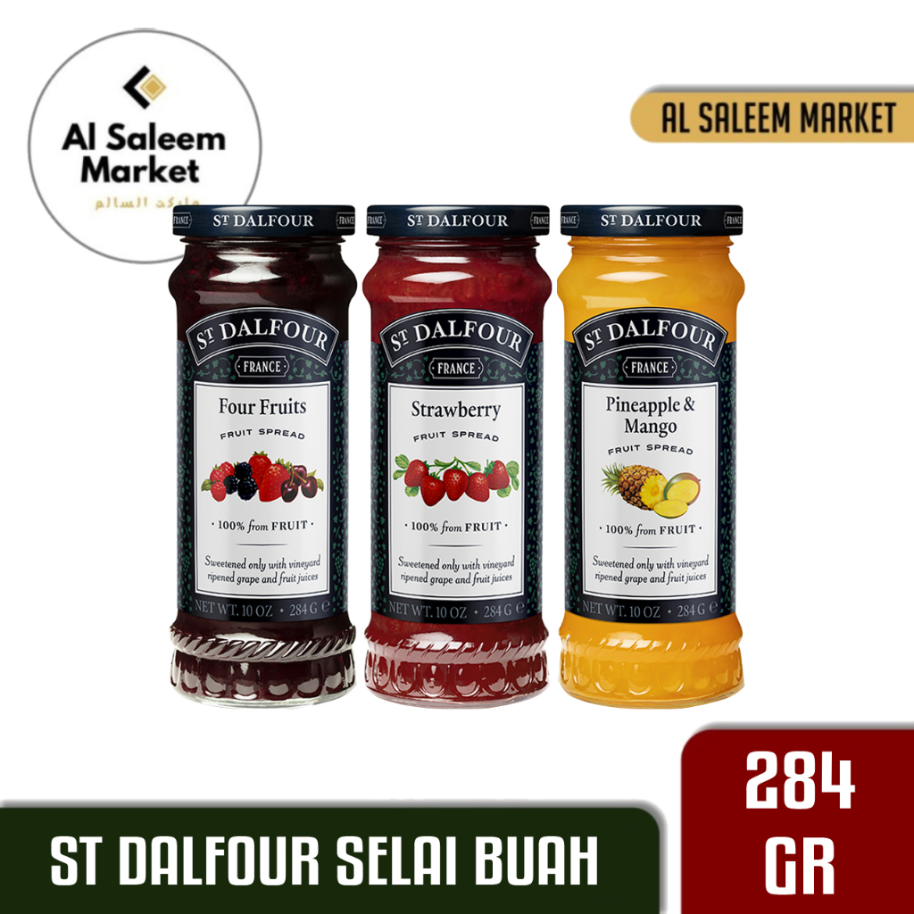 Jual St. Dalfour Selai Buah 284gr Four Fruits, Strawberry, Pineapple ...