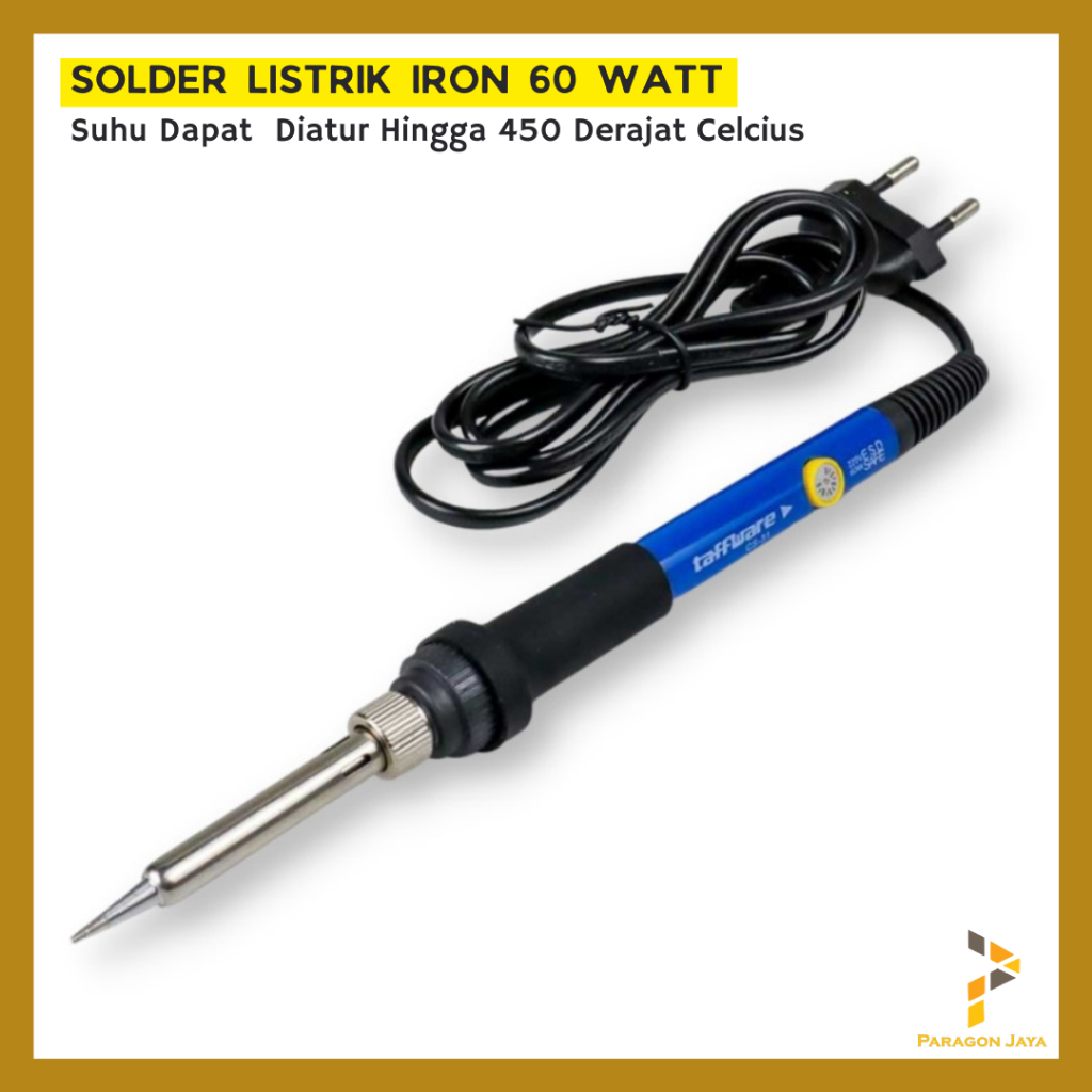 Jual Solder Listrik Iron Adjustable Temperature 60W Alat Las Solder Listrik | Shopee Indonesia