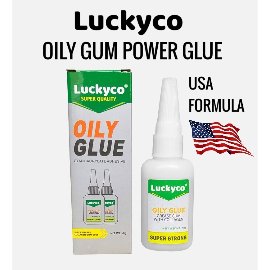Jual LUCKYMALL LUCKYCO Lem Setan 50 GRAM REAL Serbaguna Lem Super Oily ...